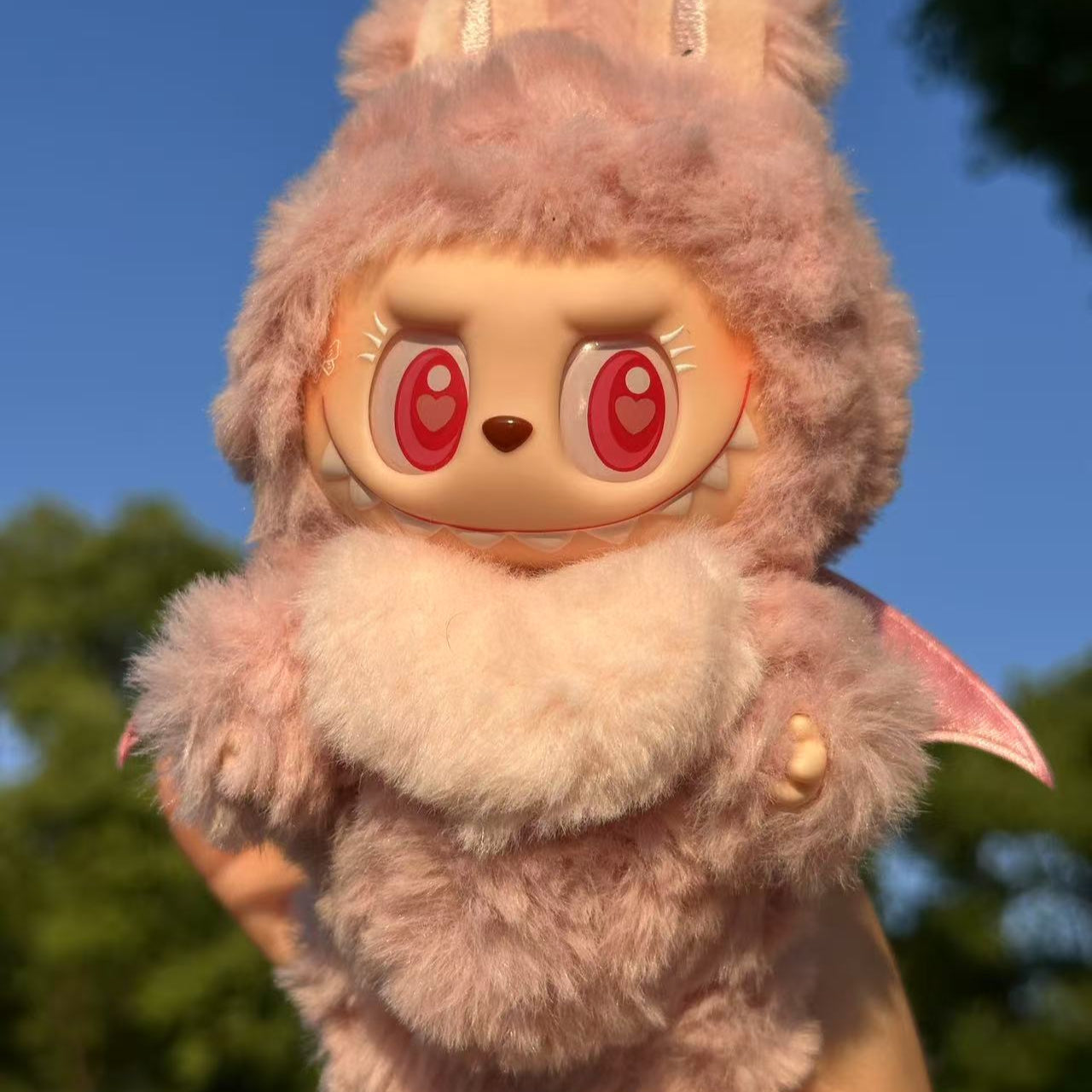 Custom Labubu Pink with Heart by Artist Labubu King – Luminify